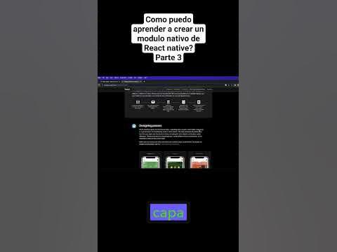 Como puedo aprender a crear un modulo nativo de React native? Parte 3 # ...