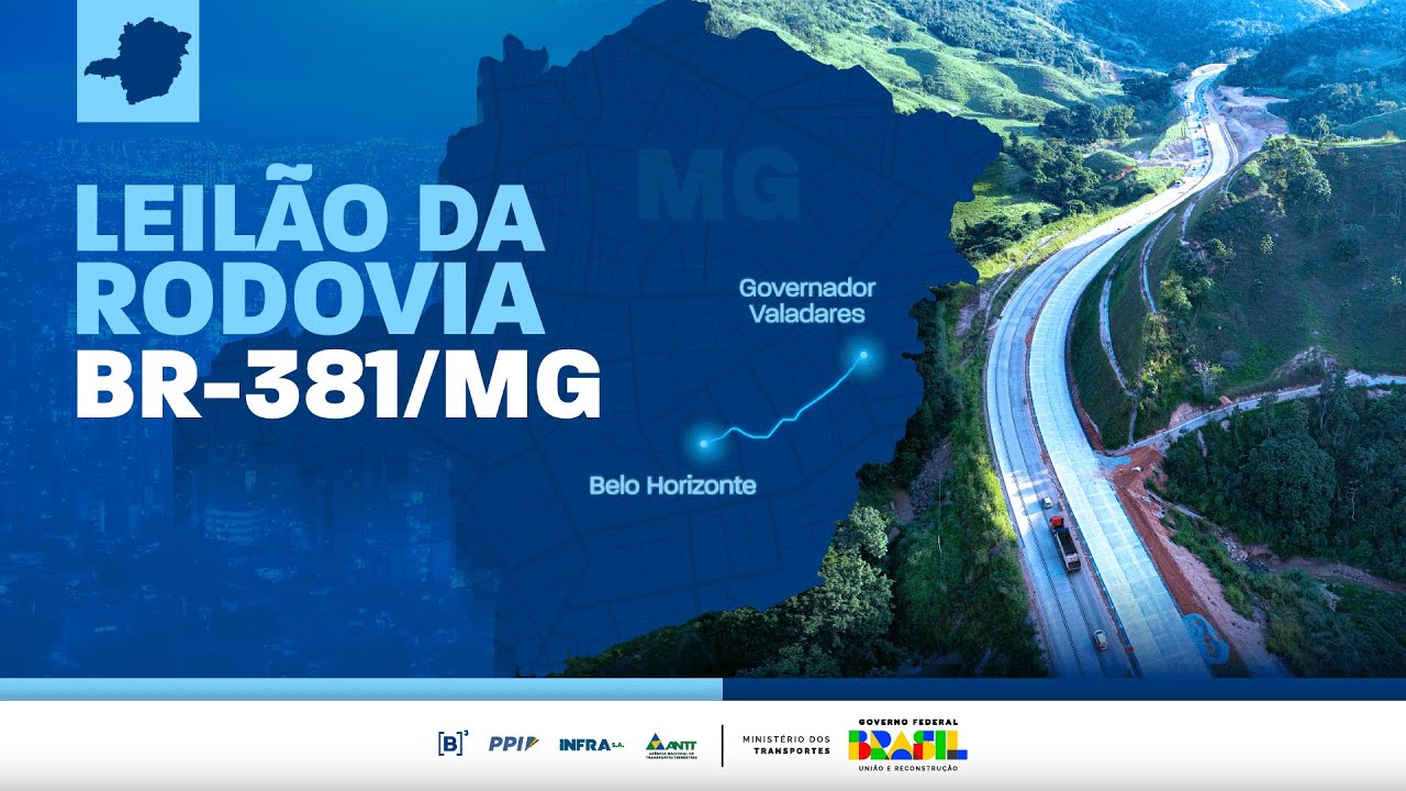 BR-381/MG, entre Belo Horizonte e Governador Valadares, vai a leilão ...