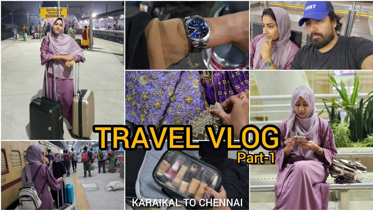 Travel VLOG | Shop • Pack • Travel | Train to Flight ️ | KIK to MAA | Part 1 - YouTube