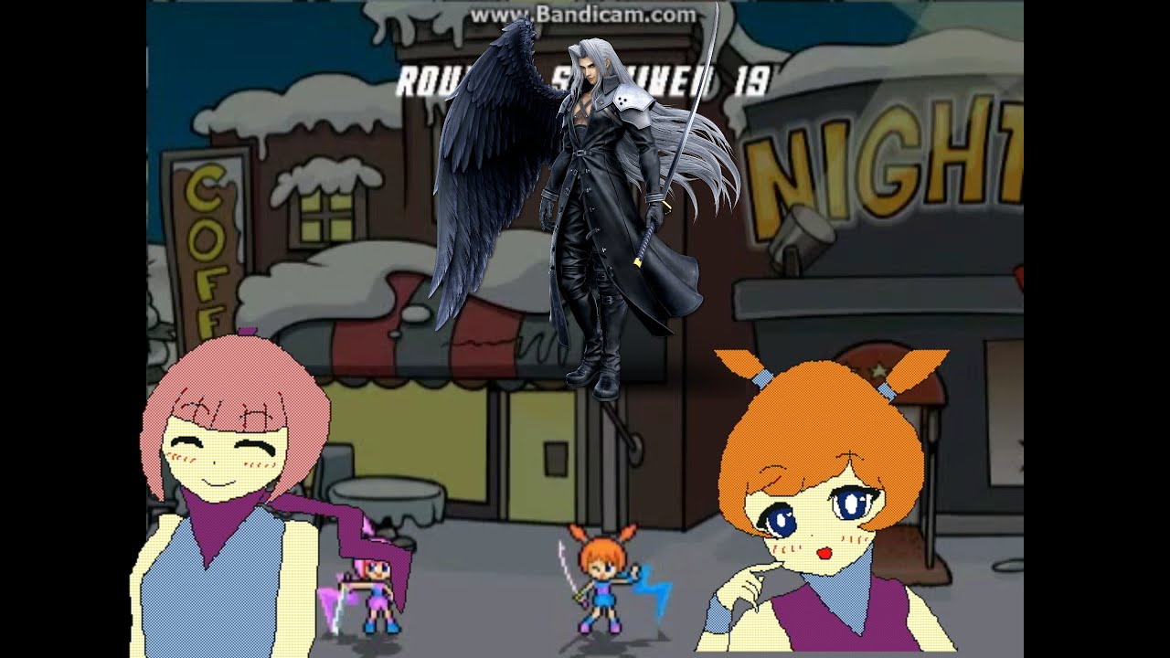 MUGEN KAT & ANA VS EVERYONE (ONE WINGED ANGEL) - YouTube