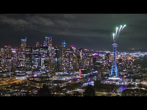 WATCH: Fireworks set off from Space Needle to celebrate Seahawks' Super Bowl win