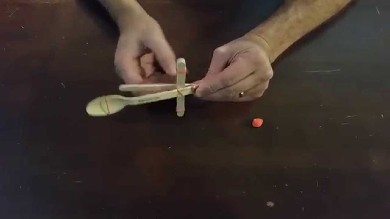 How to build a simple catapult - YouTube