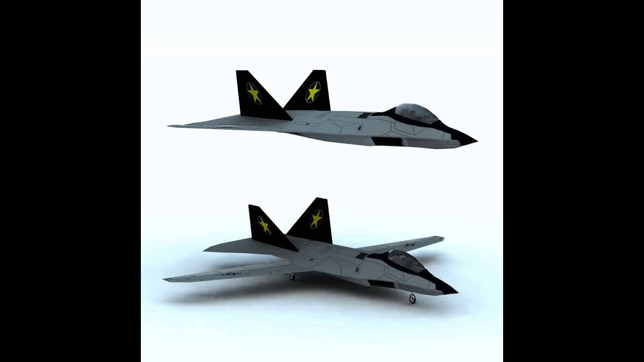 F-24A Tomcat 2 (for Poser and Vue) 3D model from CGTrader.com - YouTube