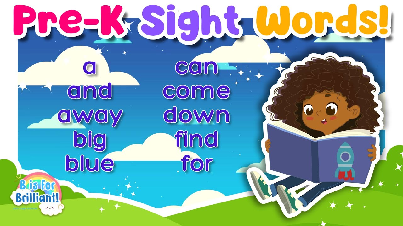 Let's Learn Sight Words! ⭐⭐⭐⭐⭐ | Preschool Learning Videos - Early ...