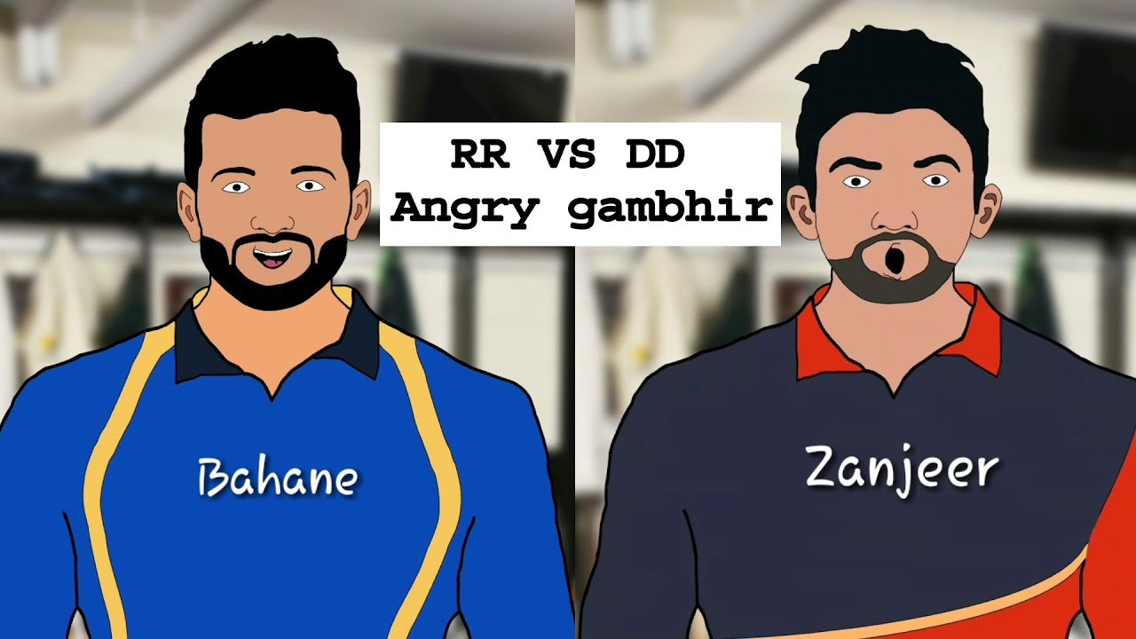 RR VS DD | Angry gambhir - YouTube