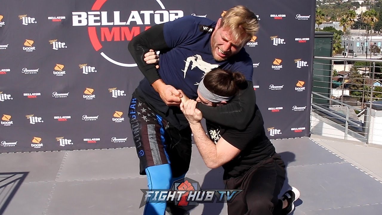 JACK SWAGGER MAKES RETURN AT THE BELLATOR 214 WORKOUTS AS HE PINS ...