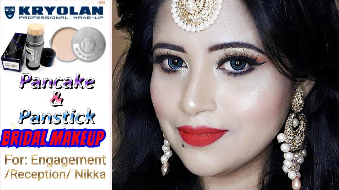Smokey Eye Red Lip || Kryolan Pancake+ panstick ENGAGEMENT \NIKKA ...
