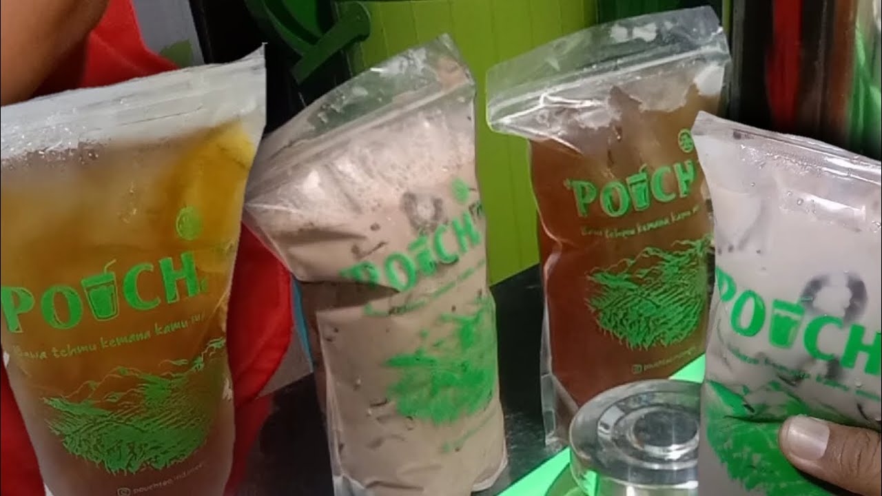ES TEH POUCH ! kemasan Unik Asli Segerr !! - YouTube