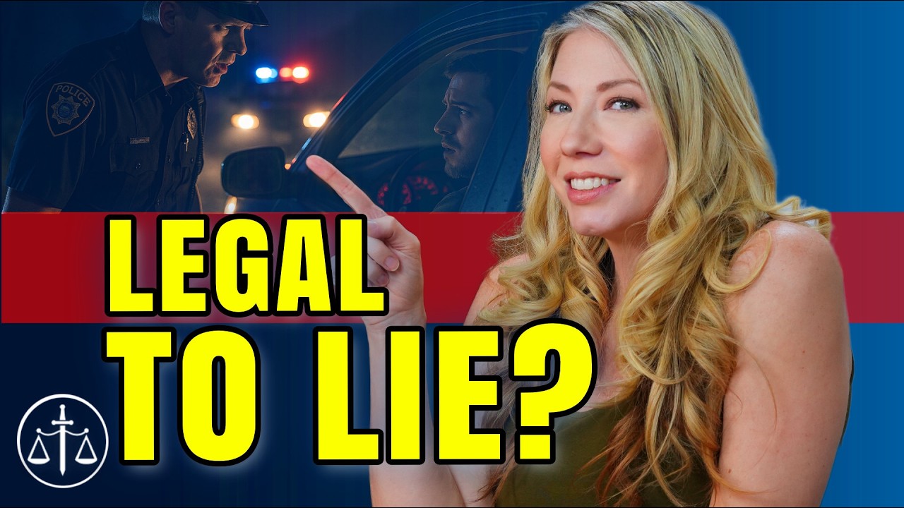 Lie to a Cop, Go to Jail. Lie FROM a Cop? Totally Legal? - YouTube