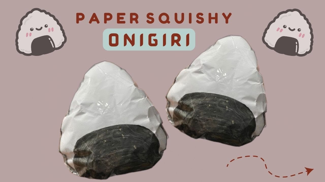 Onigiri ~ Paper Squishy 🍙🍙 - YouTube