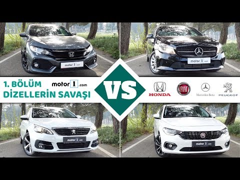 Dizel Otomatik Drag&Rolling Yarışı! | Honda Civic vs. Fiat Egea vs. Peugeot 308 vs. Mercedes A180d