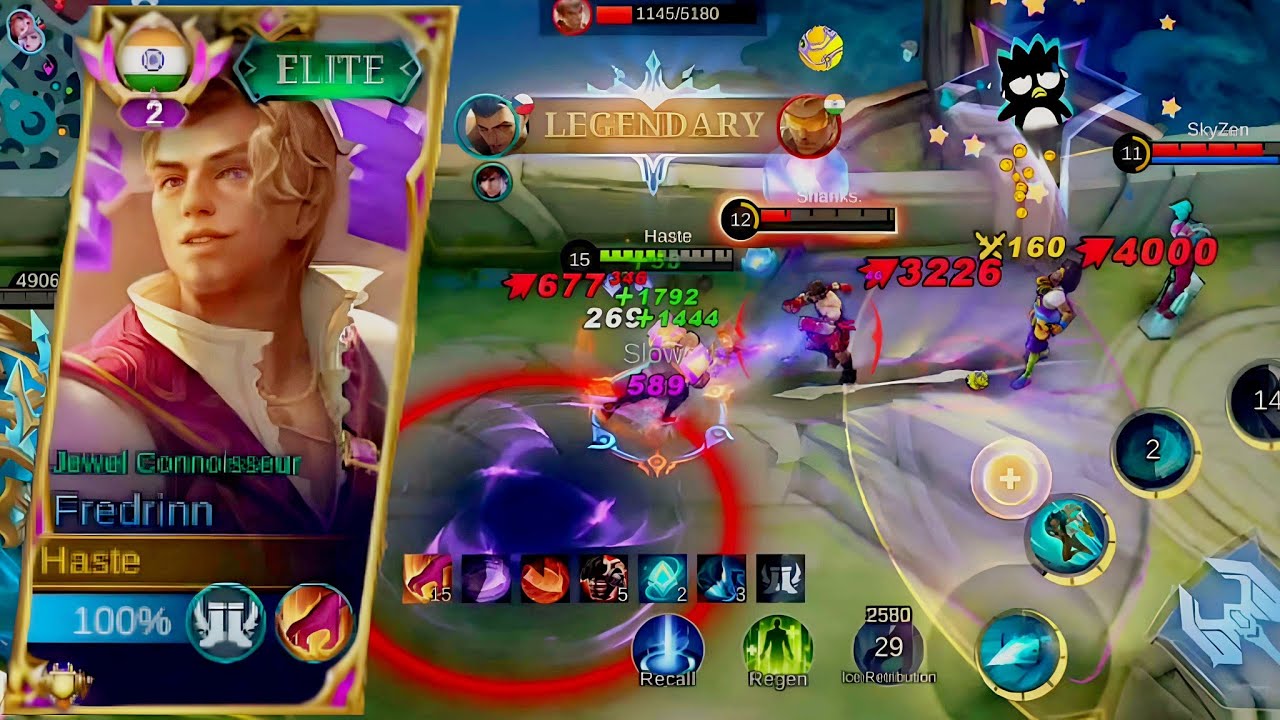 One Shot Fredrinn Build and Emblem 2023 | Fredrinn Solo Rank | Mythical ...