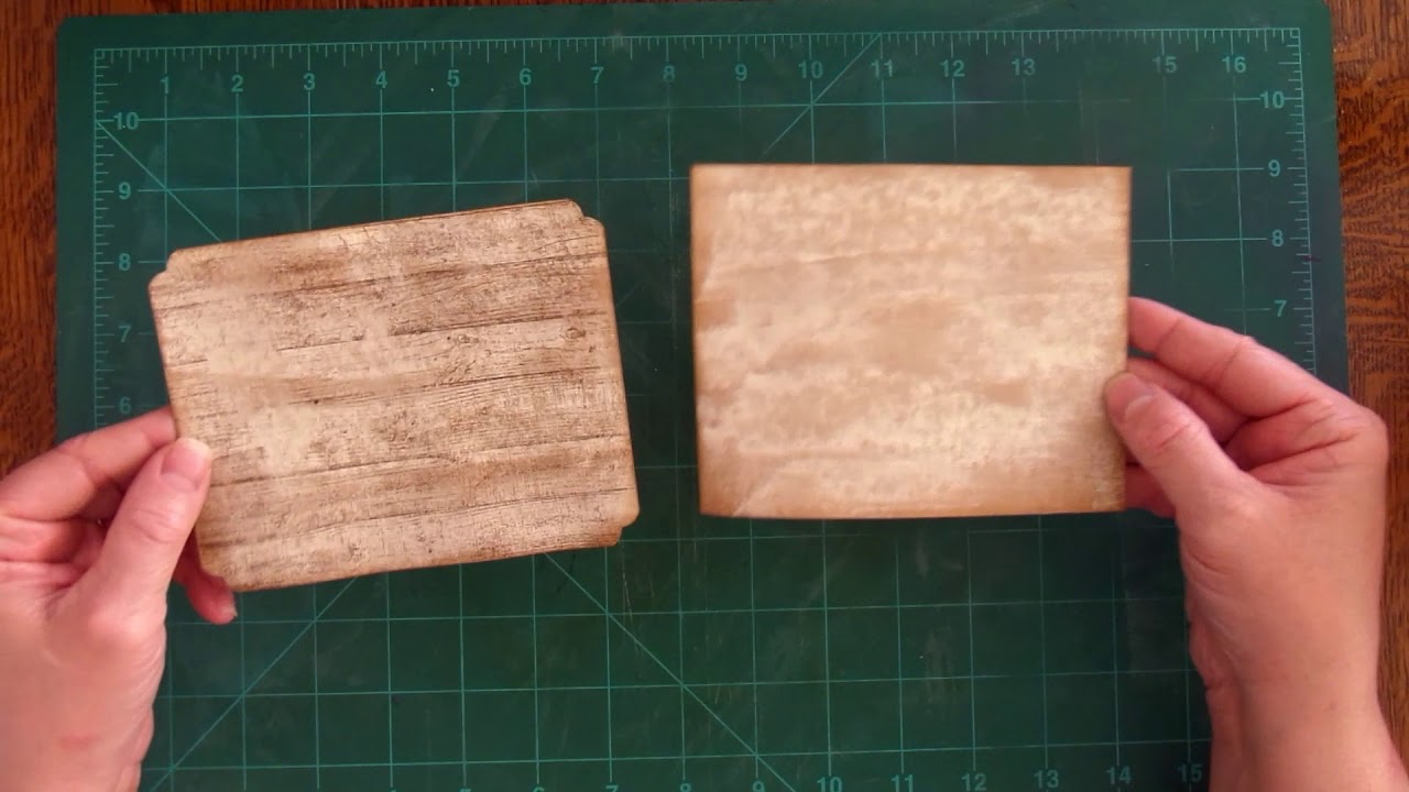 TUTORIAL - Painted Wood-grain Paper - YouTube