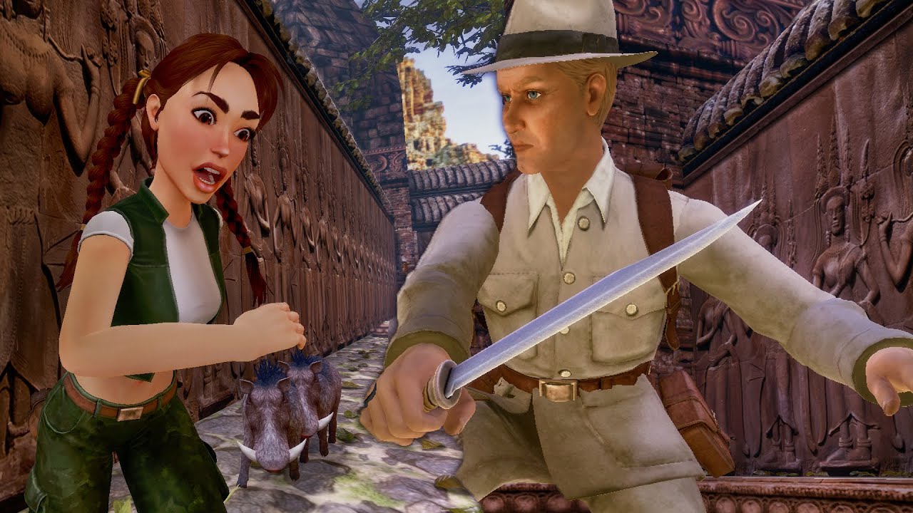 Tomb Raider IV Remastered 01: Mods! Goth GF Lara in Ankgor Wat, Golden ...