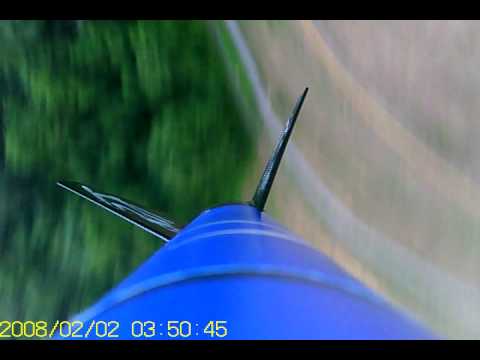 Estes blue ninja rocket - YouTube