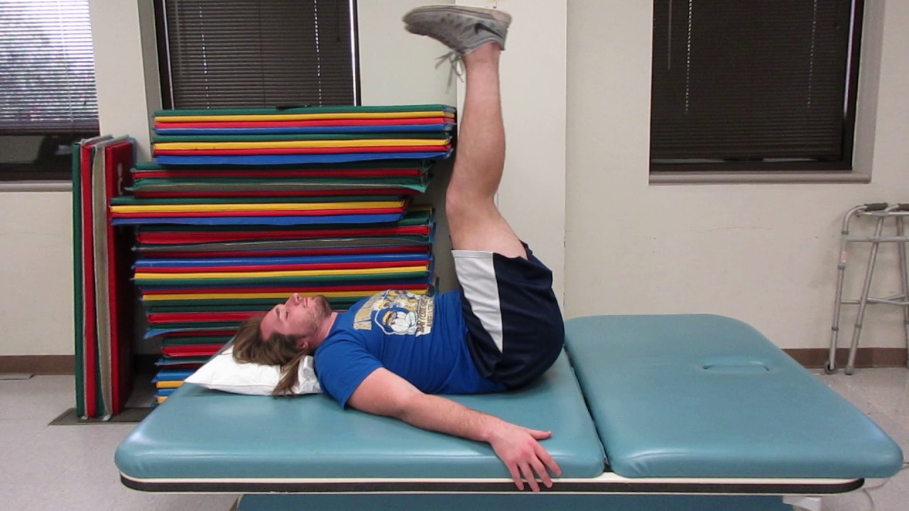 Bilateral Leg Lowering - YouTube