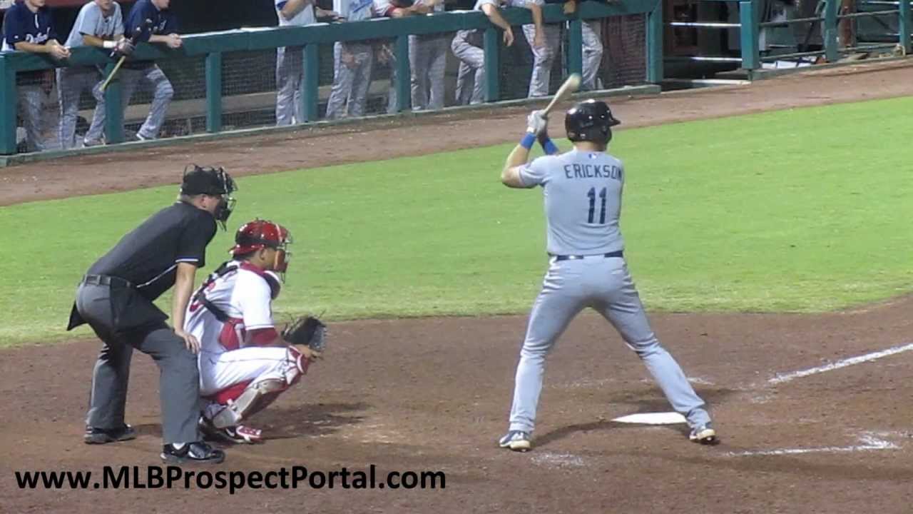 Dodgers C Gorman Erickson - Arizona Fall League 2011 - Salt River ...