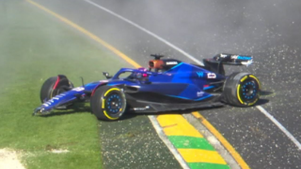 Alexander Albon Hard Crash - 2023 Australian Grand Prix - YouTube
