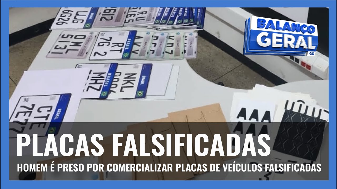 PLACAS FALSIFICADAS: HOMEM É PRESO POR COMERCIALIZAR PLACAS DE VEÍCULOS ...