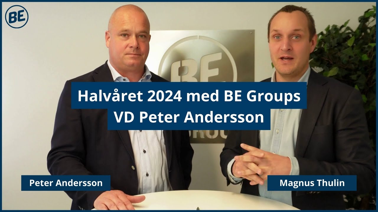 Halvåret 2024 med VD Peter Andersson - YouTube