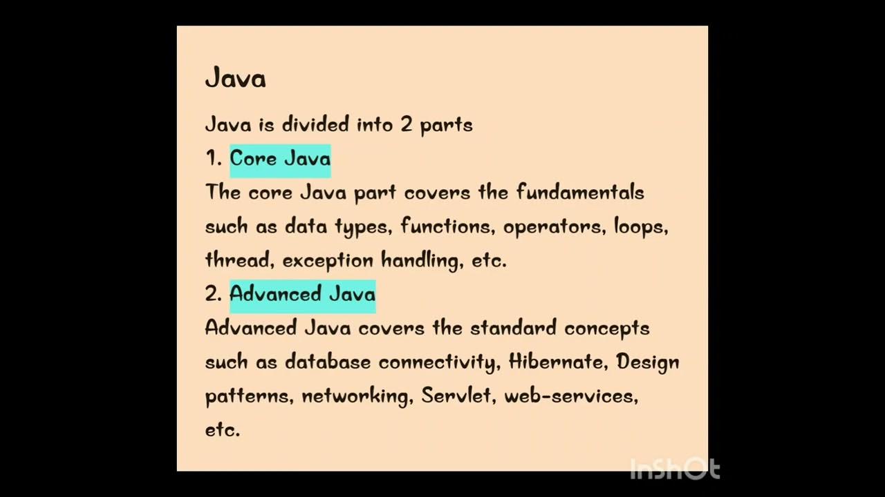 Java Types Corejava Advancedjava Youtube