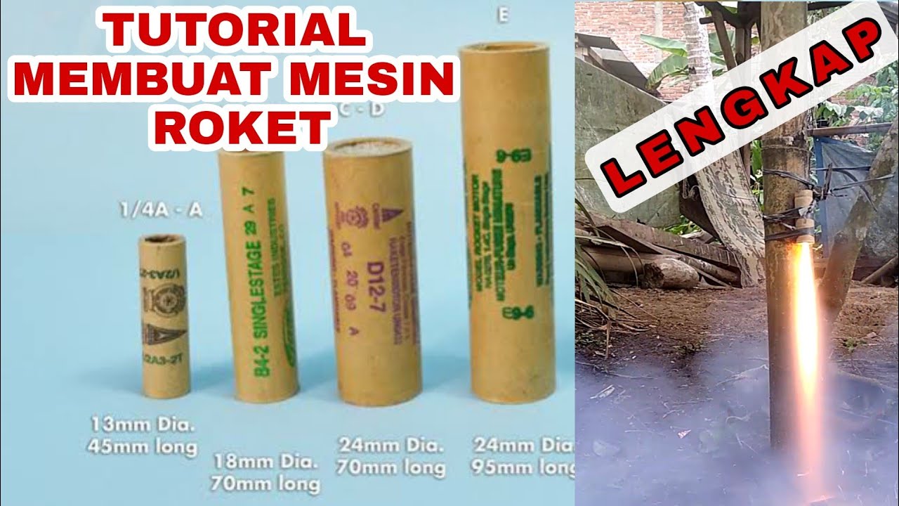 CARA MEMBUAT ROKET /MESIN ROKET BUBUK MESIU - YouTube