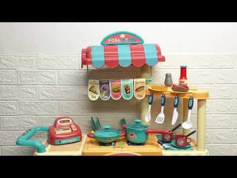 Figoltoys Mainan Masak-masakan Jumbo Anak 008-958 Fast Food Cart