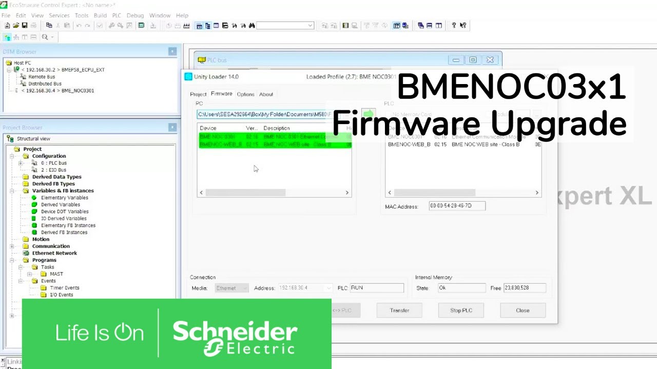 Modicon M580 BMENOC03xx Firmware Upgrade Procedure | Schneider Electric ...