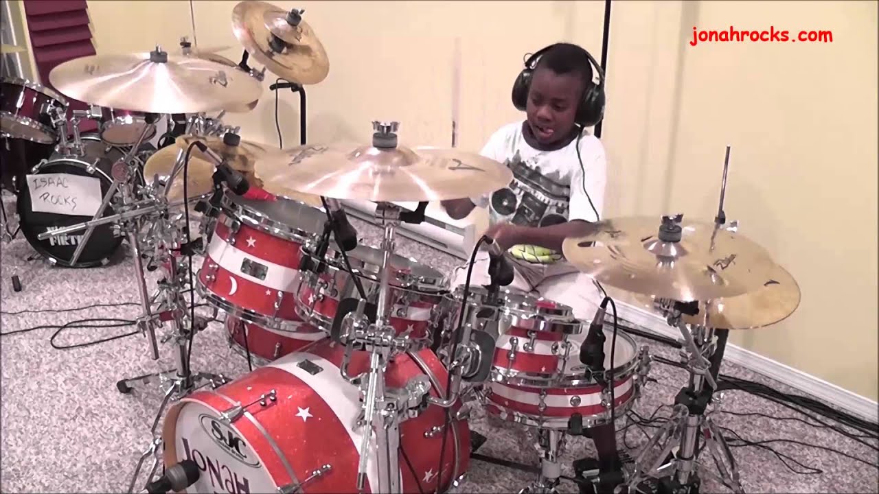 Drowning Pool - Bodies, 8 Year Old Drummer, Jonah Rocks - YouTube