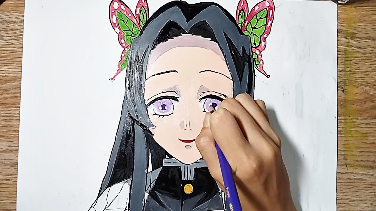 How to draw Kanae Kocho from Demon Slayer || Kimetsu no Yaiba || Draw ...