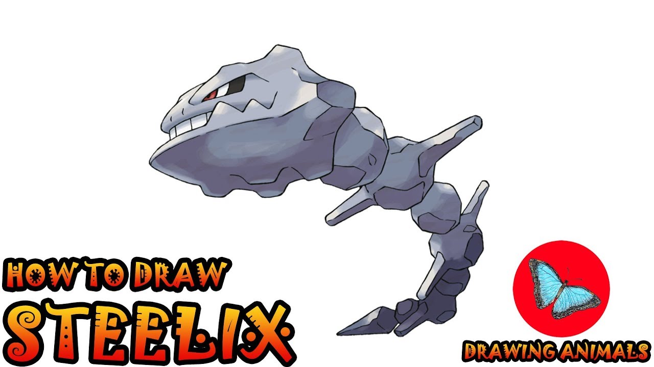 How To Draw Steelix Pokemon | Coloring and Drawing For Kids - YouTube