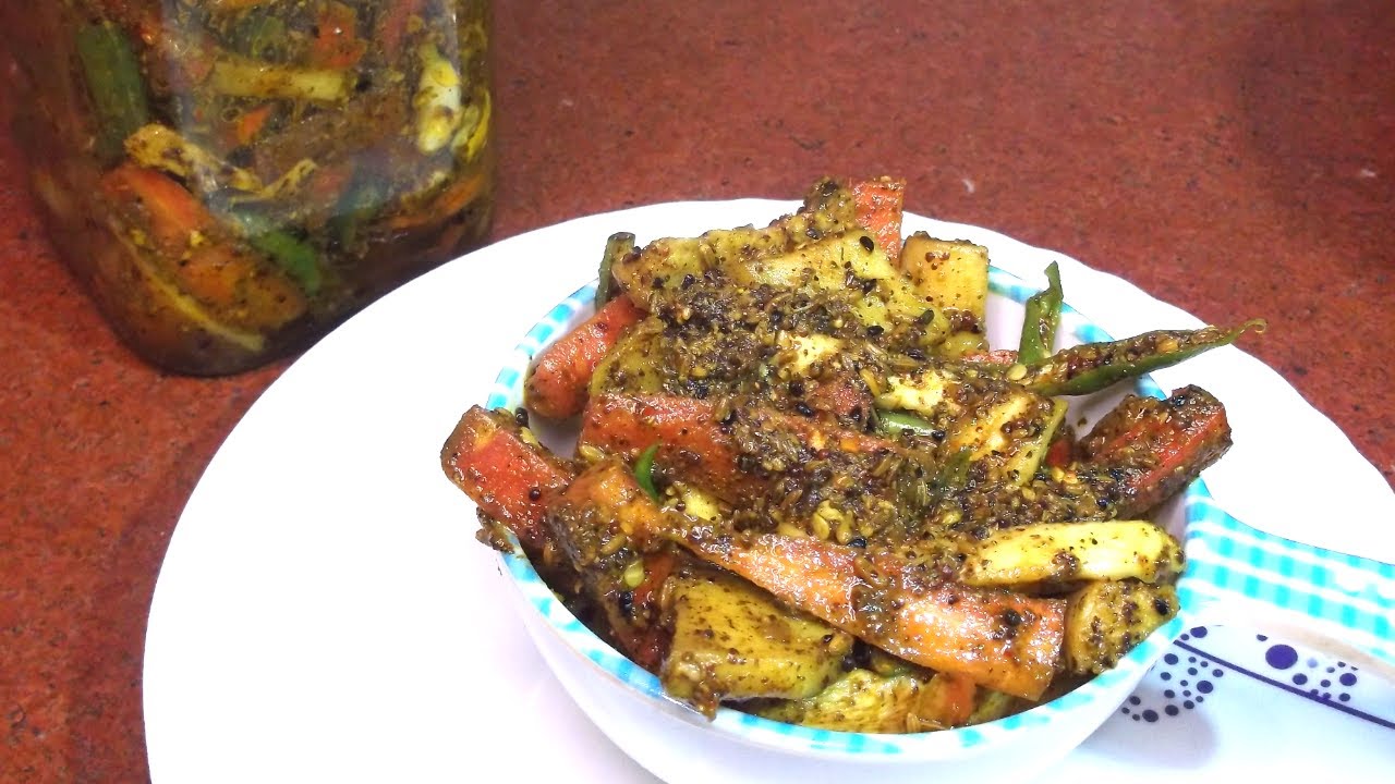 Mix Achar Recipe | Achar Recipe | Pachranga Mix Achar | Try N cook ...