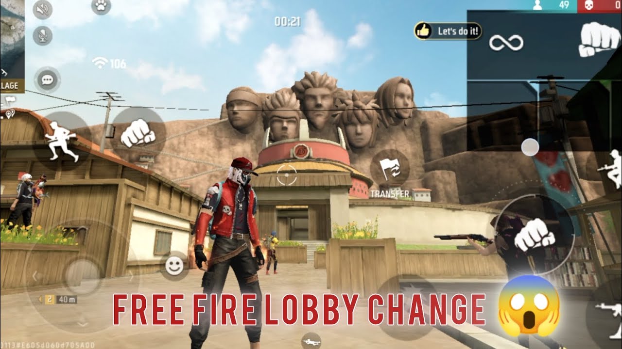 free fire 🔥 new lobby ,😱 free fire 🔥 map change 😱# ...