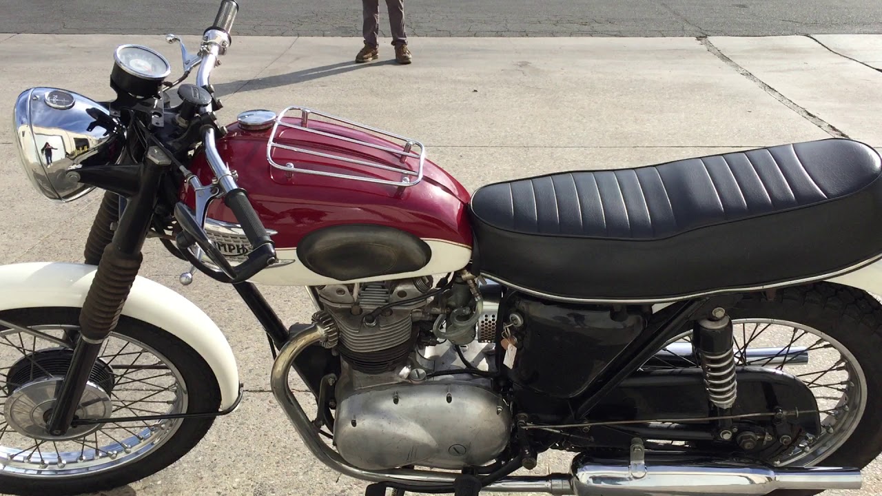 1962 Triumph T100SC - YouTube