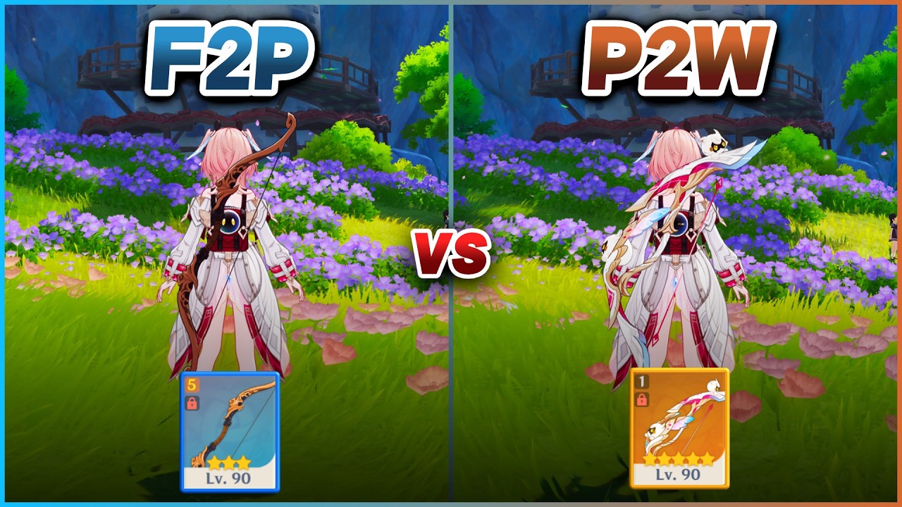 Linnea Signature vs F2P Weapon (Slingshot) – Is It Worth It? | Genshin ...