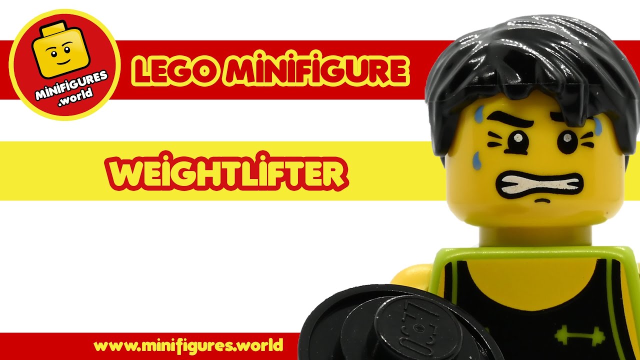 🏋️‍♂️ LEGO minifigure: Weightlifter (col026) 🏋️‍♂️ [SERIES 2 - SPORT ...