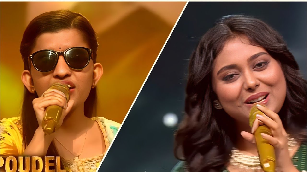 Menuka Vs Mahima Singing Indian Idol 14 || Duet Singing Video Of Mahima ...