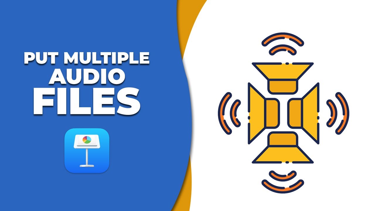 How to put multiple audio files in keynote - YouTube