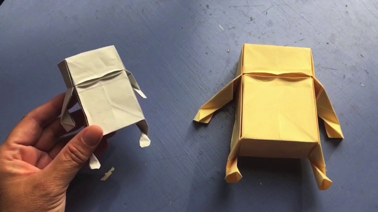 YOUKAI ORIGAMI : How to fold NURIKABE ぬりかべの折り方 - YouTube
