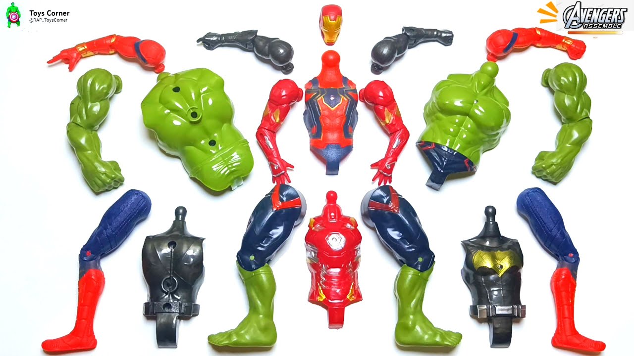 Action Figure speed build / Spider-Man, Iron Man & Hulk, Batman ...