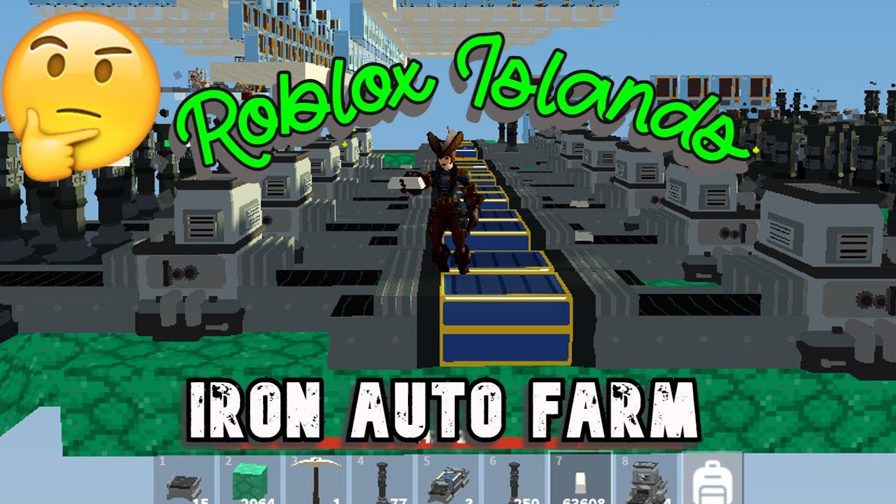 Iron auto farm in Roblox islands - YouTube
