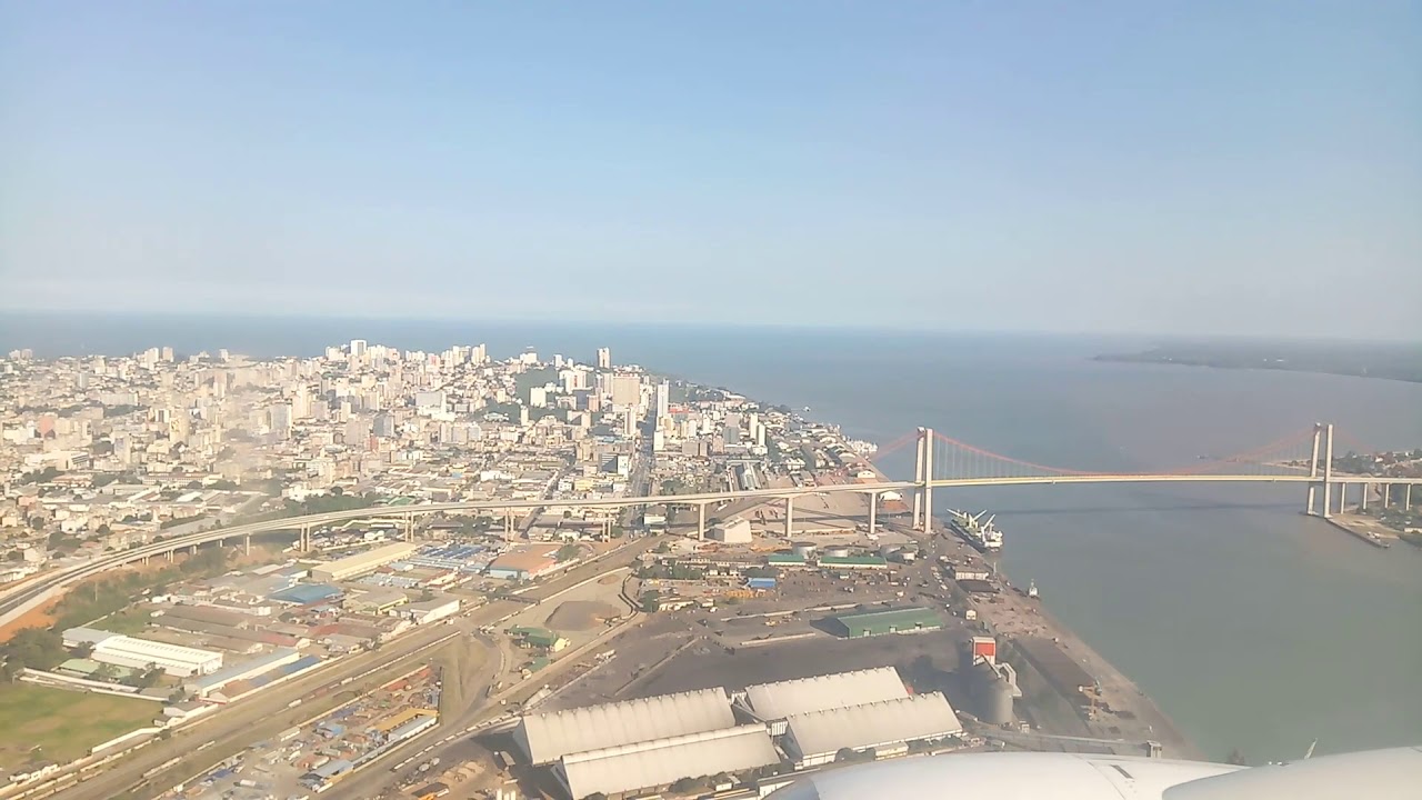 Chegada a maputo com bela vista da ponte maputo/catembe - YouTube