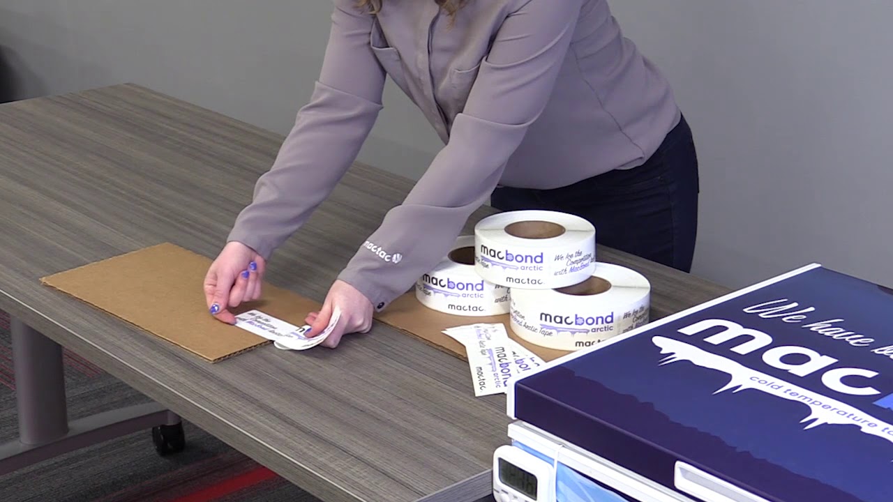 Mactac MacBond Arctic Tape - Corrugate - YouTube