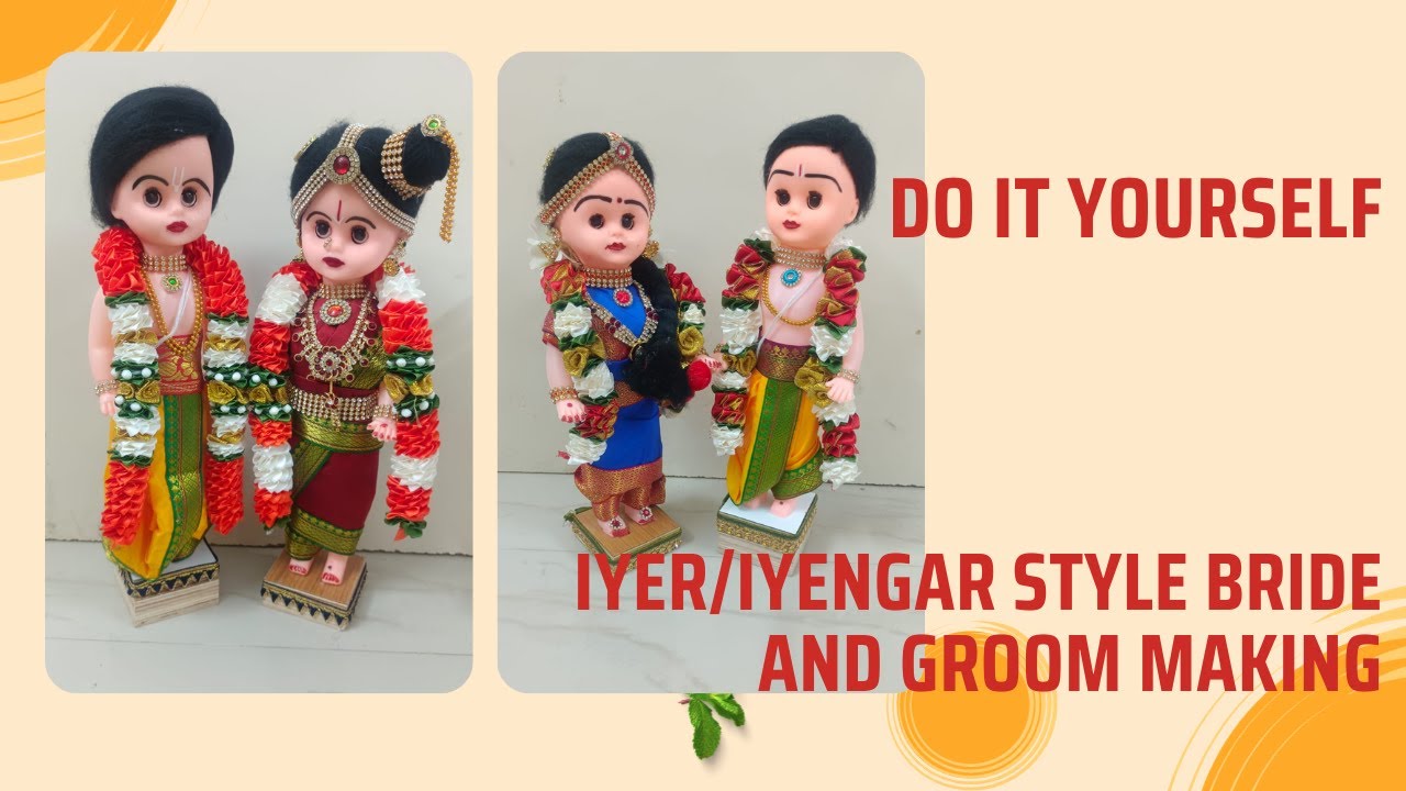 Do It Yourself- Iyer/Iyengar Style Bride and Groom Making KIT - YouTube