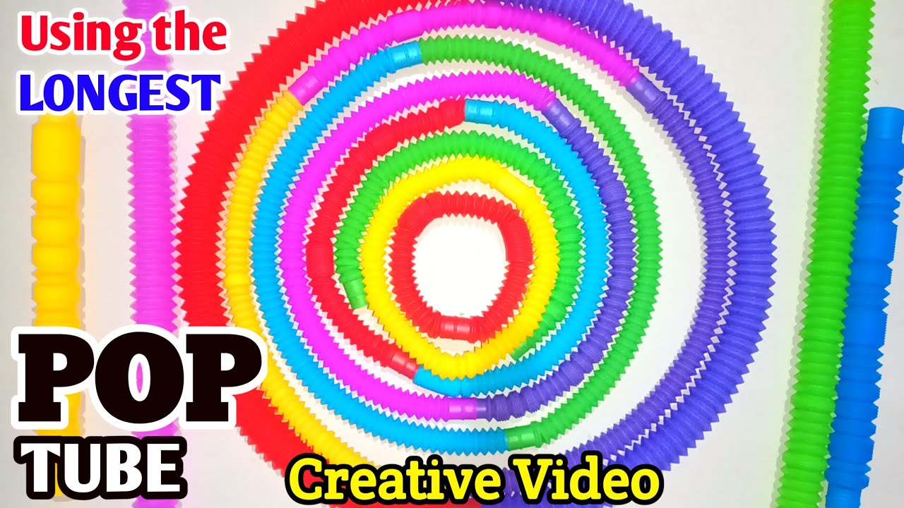 Using the Longest Pop Tube Video 📷 || Biggest Pop Tube Voicing 📢 #asmr ...