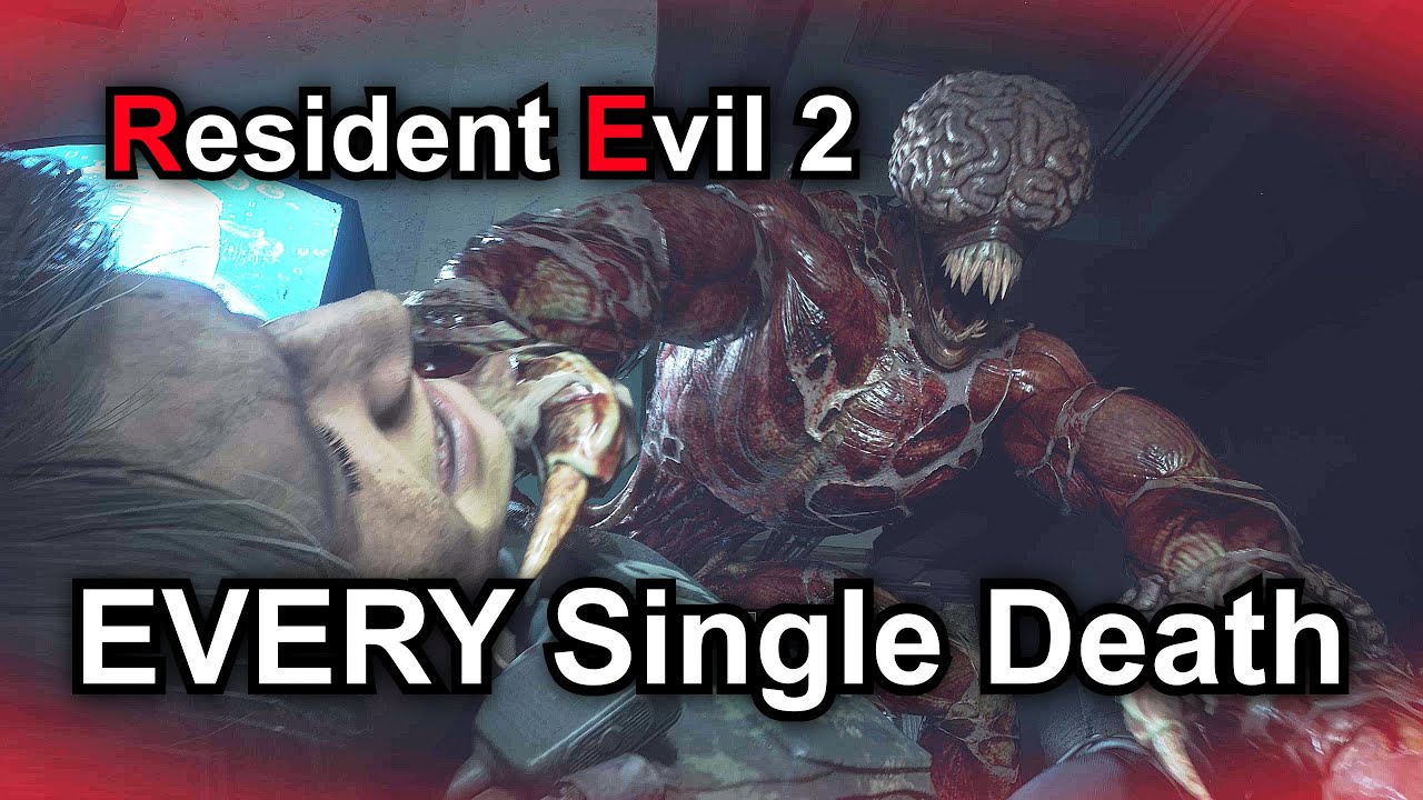 Every Single Death Animation in Resident Evil 2 (Remake) 💀 Leon Death ...
