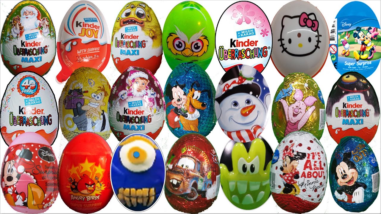 101x KINDER JAJA SURPRISE EGGS Part 1 of 3 ★ 2015 ★ jaja jaje unboxing ...
