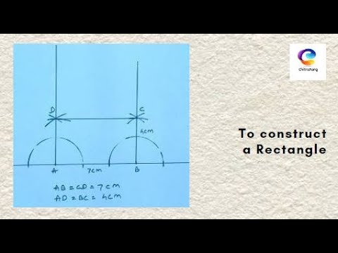 #14 Elementary Plane Geometry | Construct Rectangle | ChitraRang Fine ...