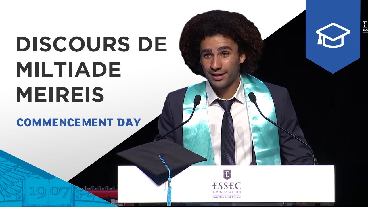 Discours de Miltiade Meireis, étudiant emblématique du Global BBA ...