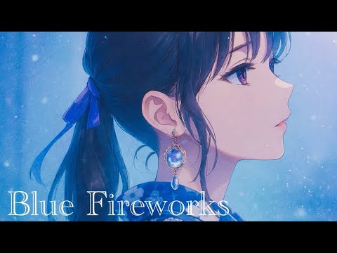 Blue fireworks - YouTube
